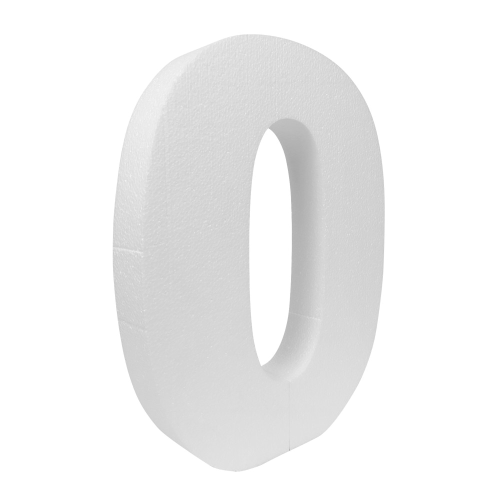 Números de poliestireno tipografía ARIAL para decoración Numero 0 Alto ...