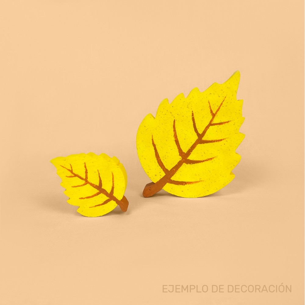 Hoja de abedul en poliestireno para decoración y manualidades Alto 20 ...