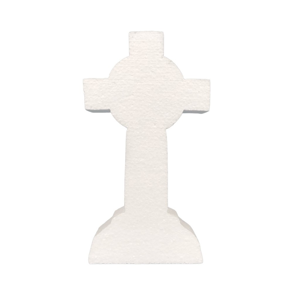Lápida en forma de cruz de poliestireno para Halloween Alto 20 Cm ...