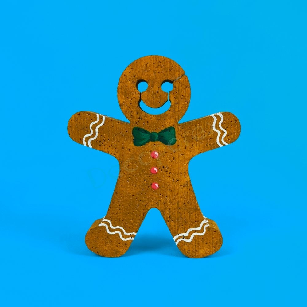 Bonhomme pain d’épice en polystyrène à décorer Haut 20 Cm Épaisseur 3 ...