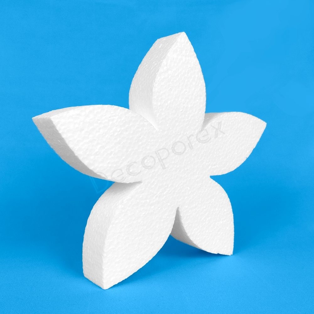 Flor de jazmín de poliestireno para decoración Grosor 3 Cm Ancho 20 cm