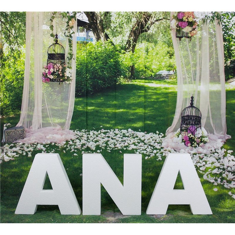 Pack Letras Gigantes 60 cm Arial en poliestireno con “&” gratis ...